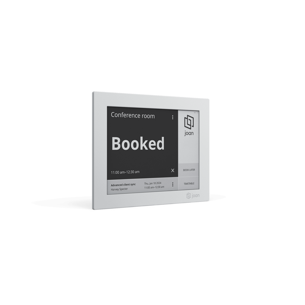 Joan 6 RE Wireless Meeting Room Display: Simplified Scheduling