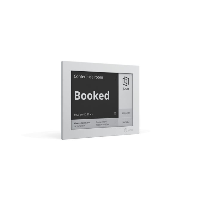 Joan 6 RE Wireless Meeting Room Display: Simplified Scheduling