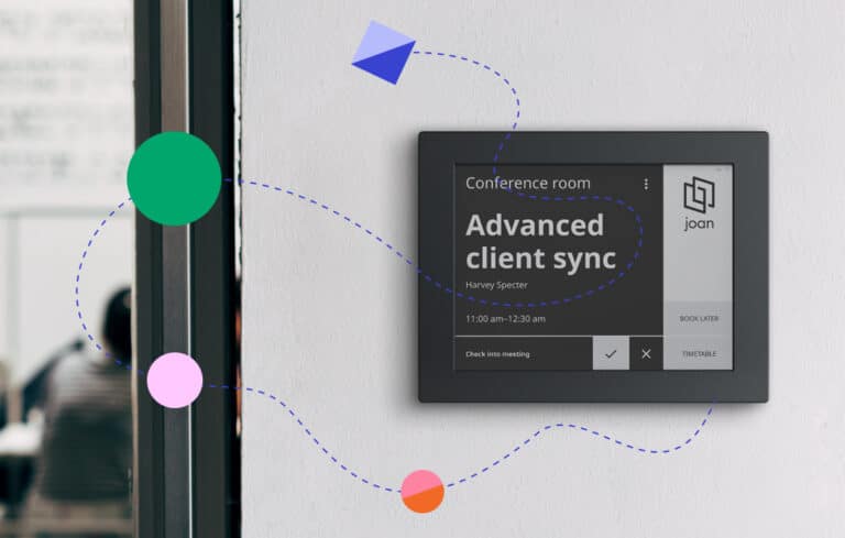 Joan 6 RE Wireless Meeting Room Display: Simplified Scheduling